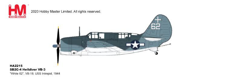SB2-C Helldiver White 62, VB-18, USS Intrepid, 1944