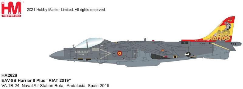Harrier II AV-8B Plus Spanish Naval Air Arms "RIAT 2019" VA.1B-24 ...