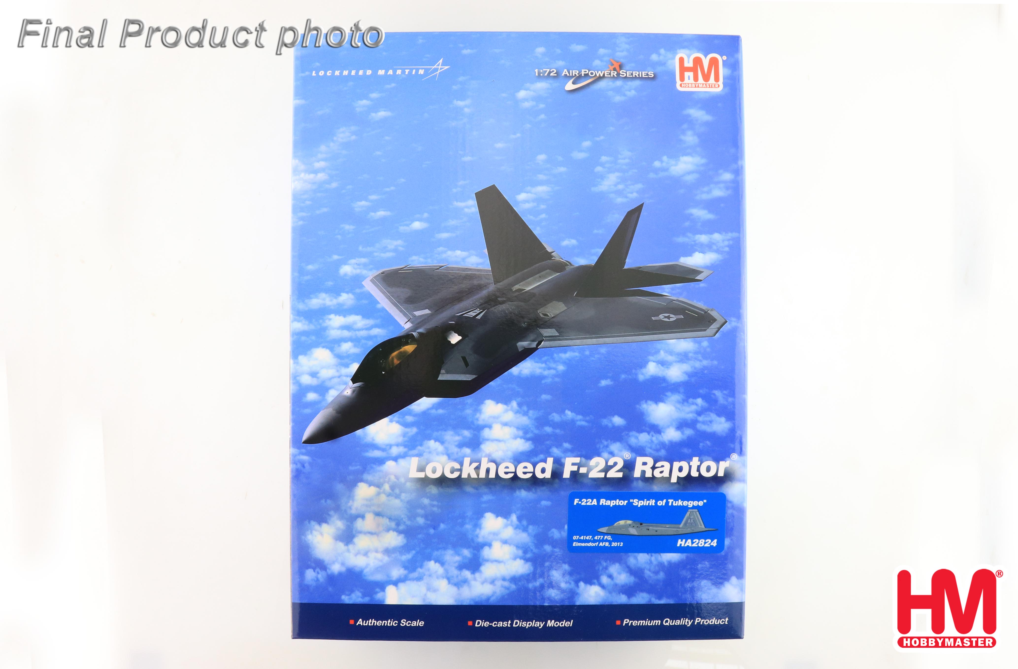 F-22A Raptor "Spirit of Tukegee" 07-4147, 477 FG, Elmendorf AFB, 2013