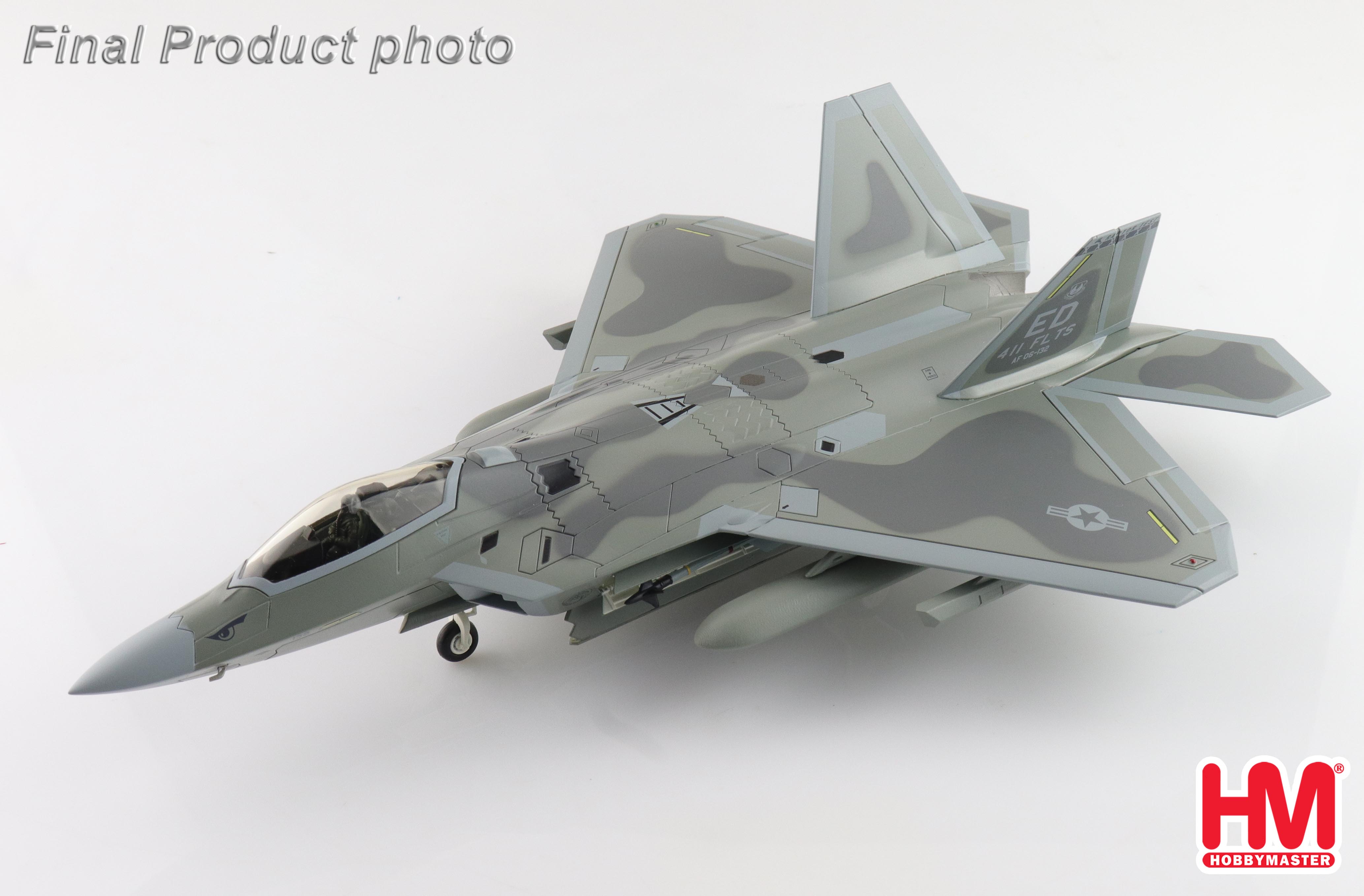 F-22 Raptor (with steathy pods) AF06-132, 411 FLTS, Edwards AFB, 2022