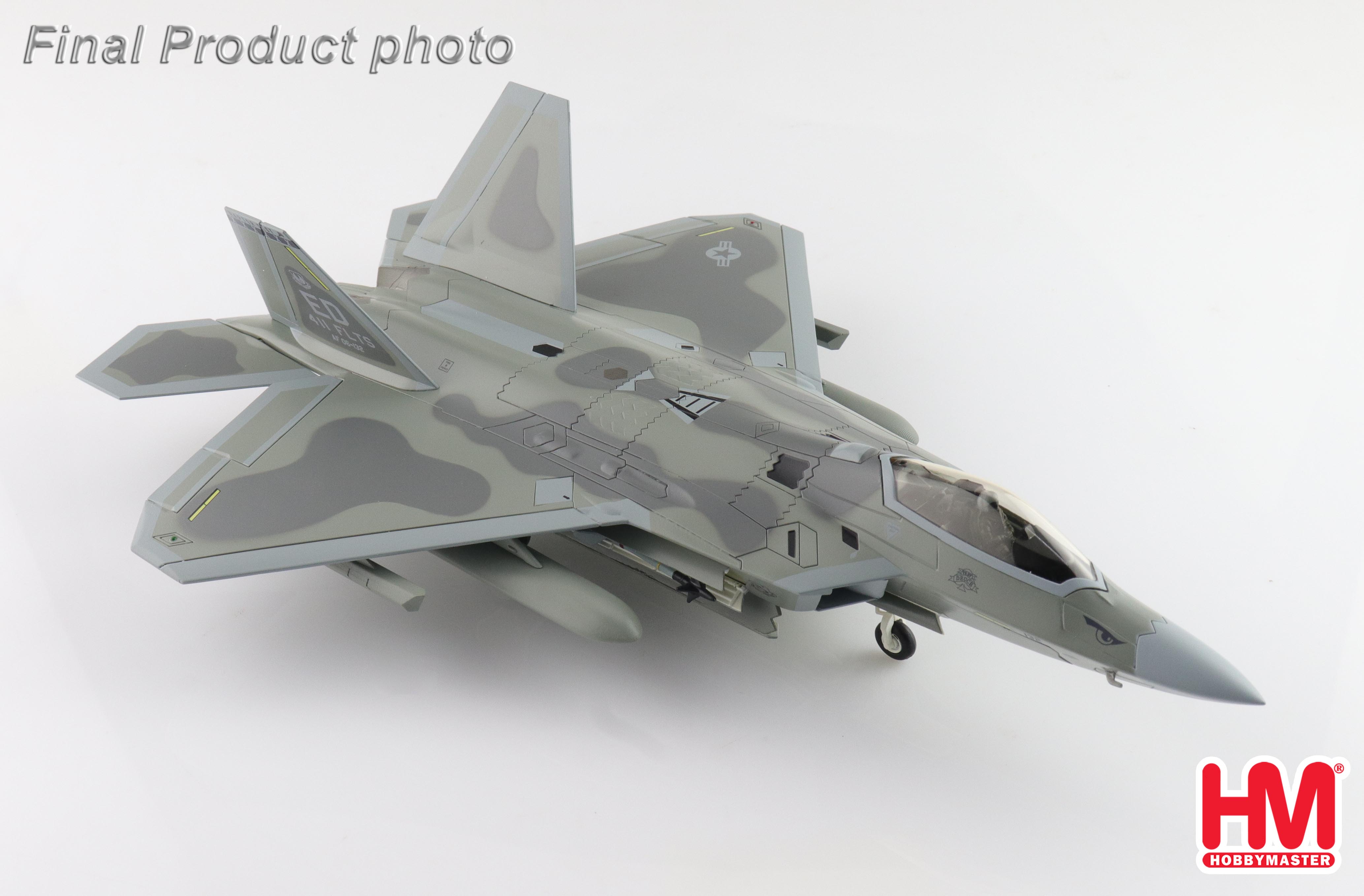 F-22 Raptor (with steathy pods) AF06-132, 411 FLTS, Edwards AFB, 2022