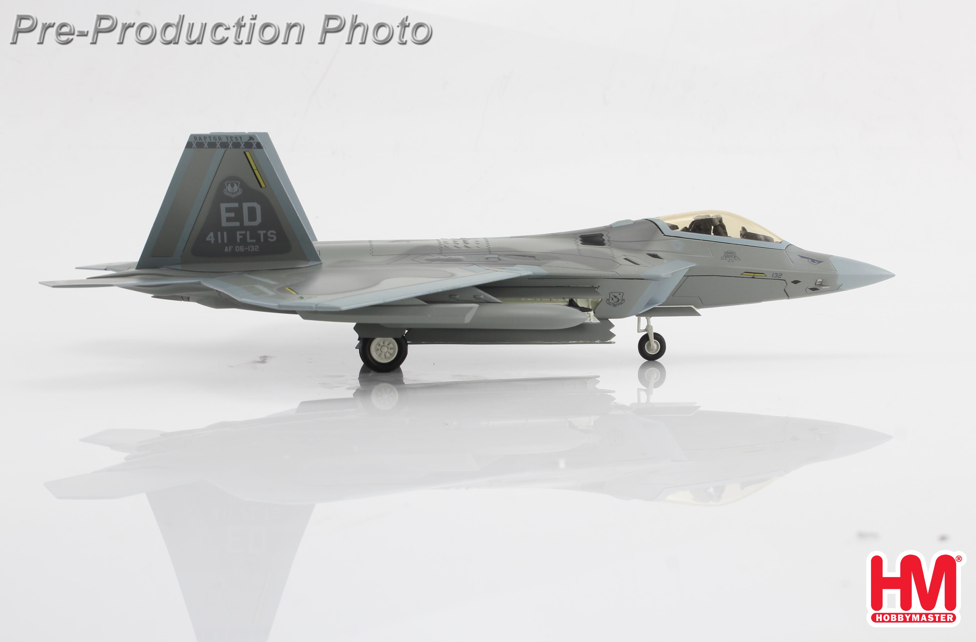F-22 Raptor (with steathy pods) AF06-132, 411 FLTS, Edwards AFB, 2022