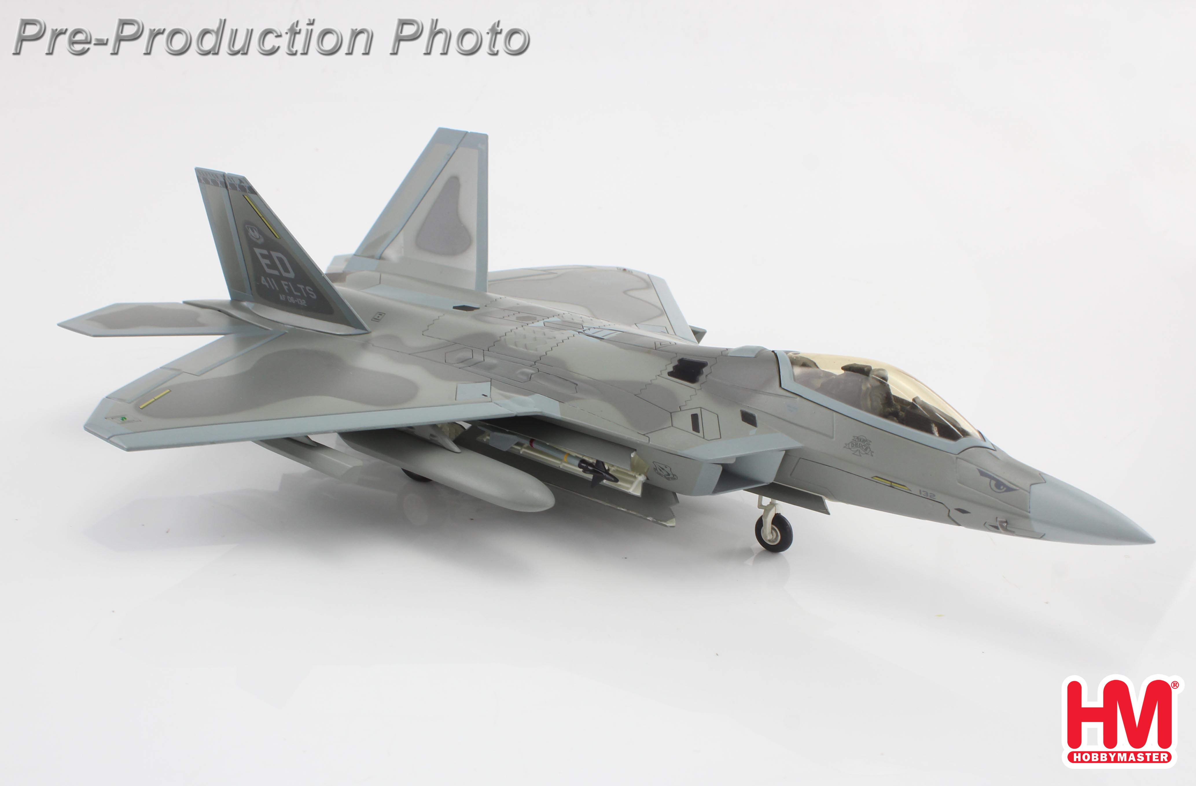 F-22 Raptor (with steathy pods) AF06-132, 411 FLTS, Edwards AFB, 2022