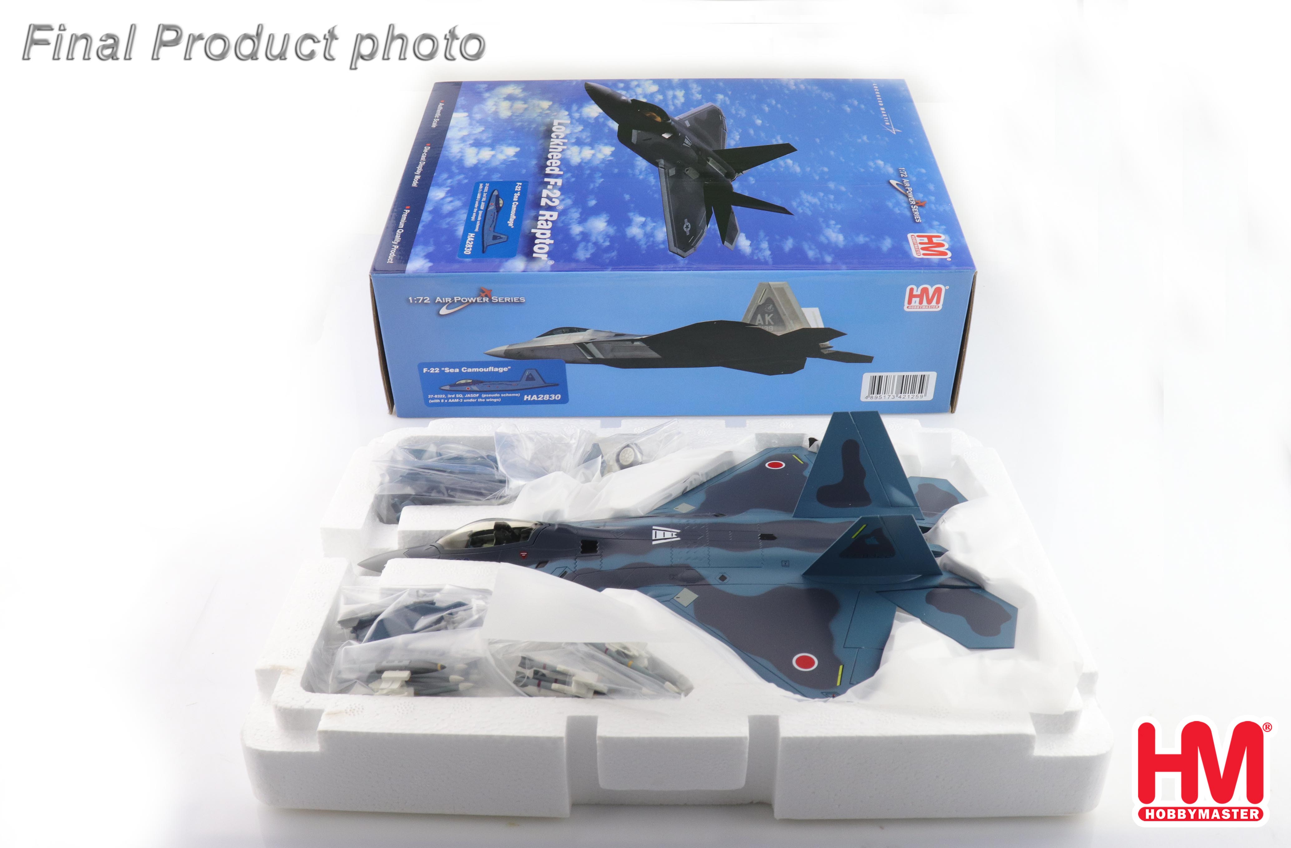F-22 "Sea Camouflage" 37-8322, 3rd SQ, JASDF (pseudo scheme) (with 8 x ...