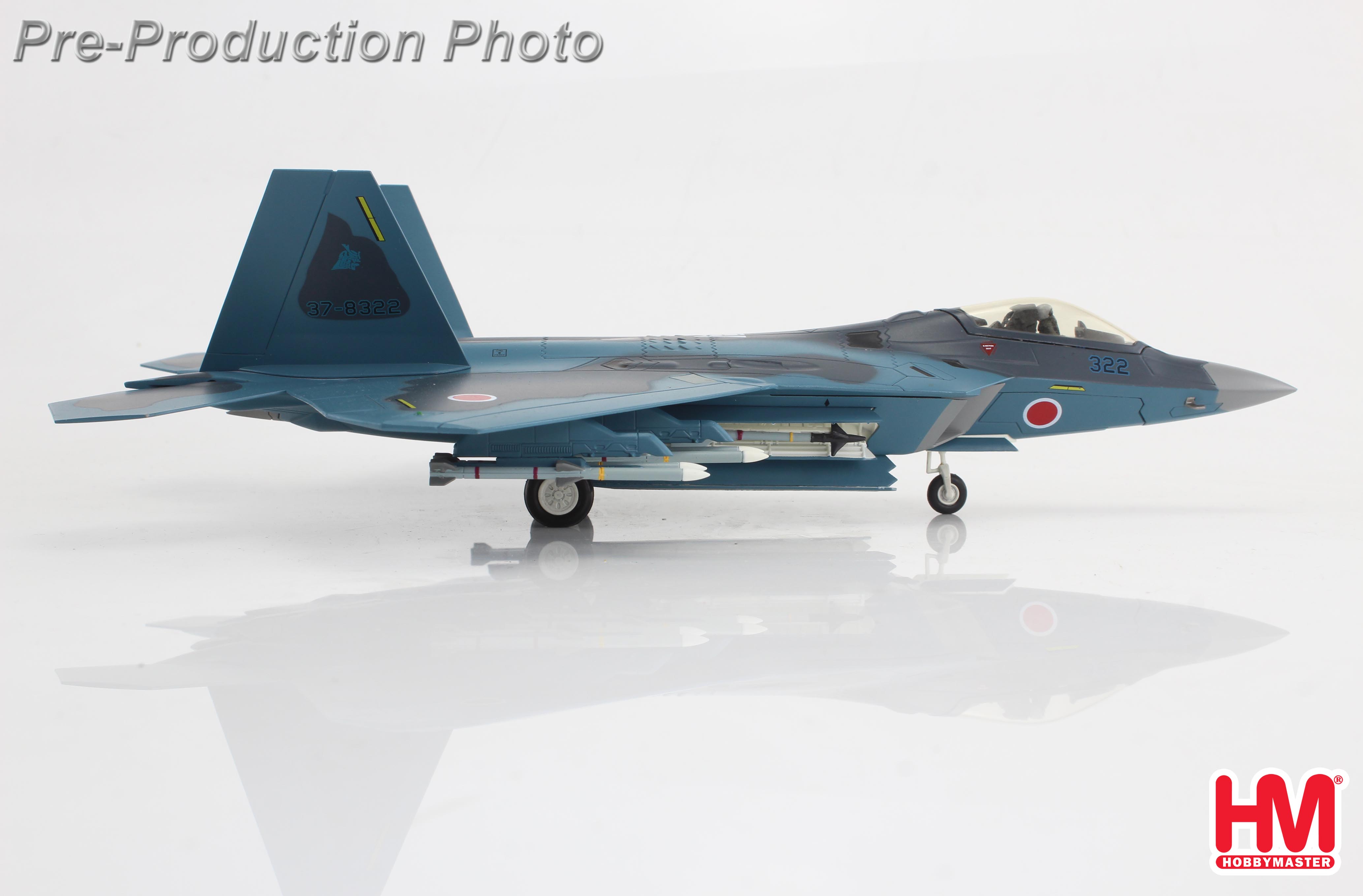 F-22 "Sea Camouflage" 37-8322, 3rd SQ, JASDF (pseudo scheme) (with 8 x ...