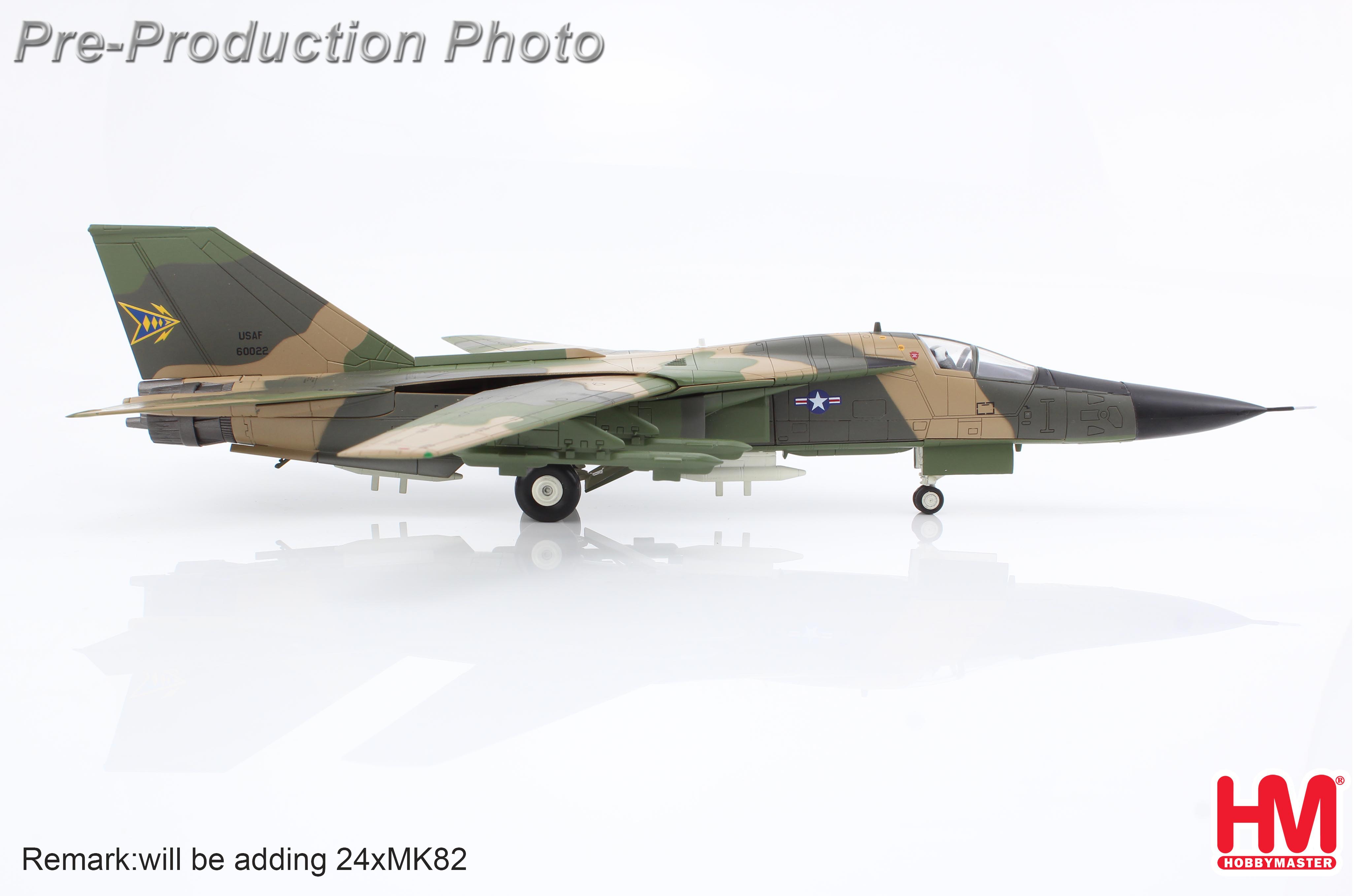 F-111A "Combat Lancer" 66-0022, USAF, Takhli RTAFB, 1968 (w/ 24 x early ...