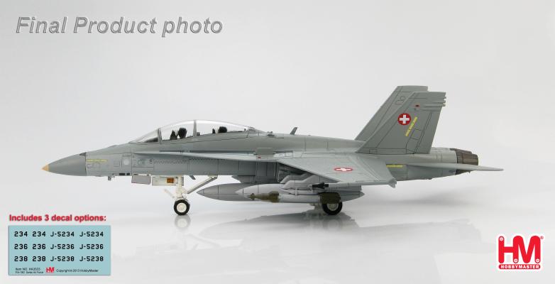 F/A-18D Swiss Air Force with decals for 3 planes J-5234, J-5236, J-5238 ...