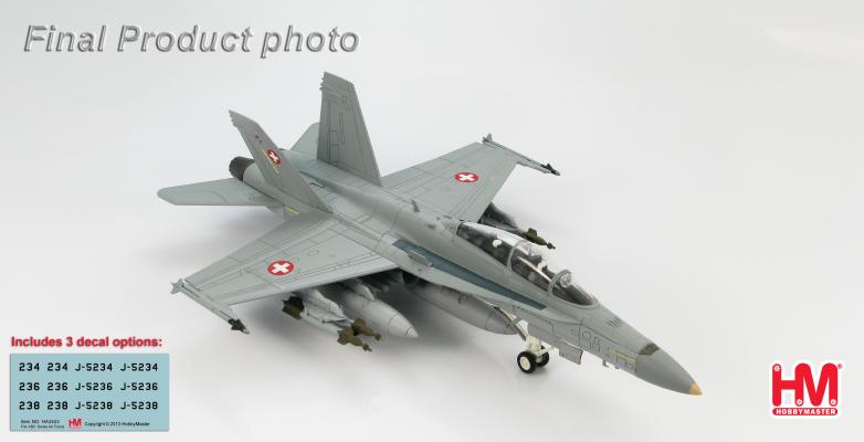 F/A-18D Swiss Air Force with decals for 3 planes J-5234, J-5236, J-5238 ...