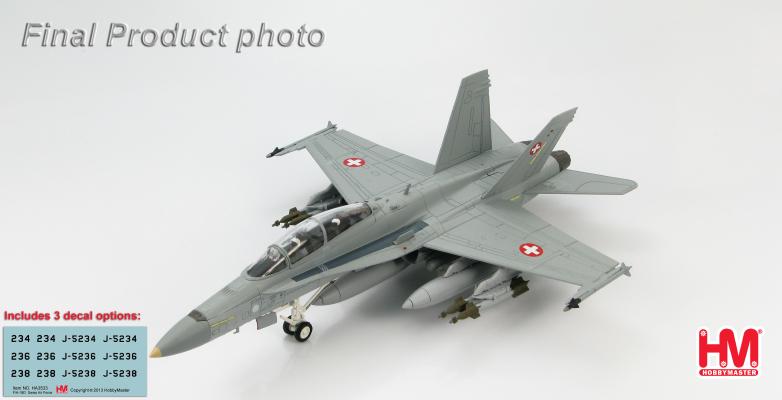 F/A-18D Swiss Air Force with decals for 3 planes J-5234, J-5236, J-5238 ...