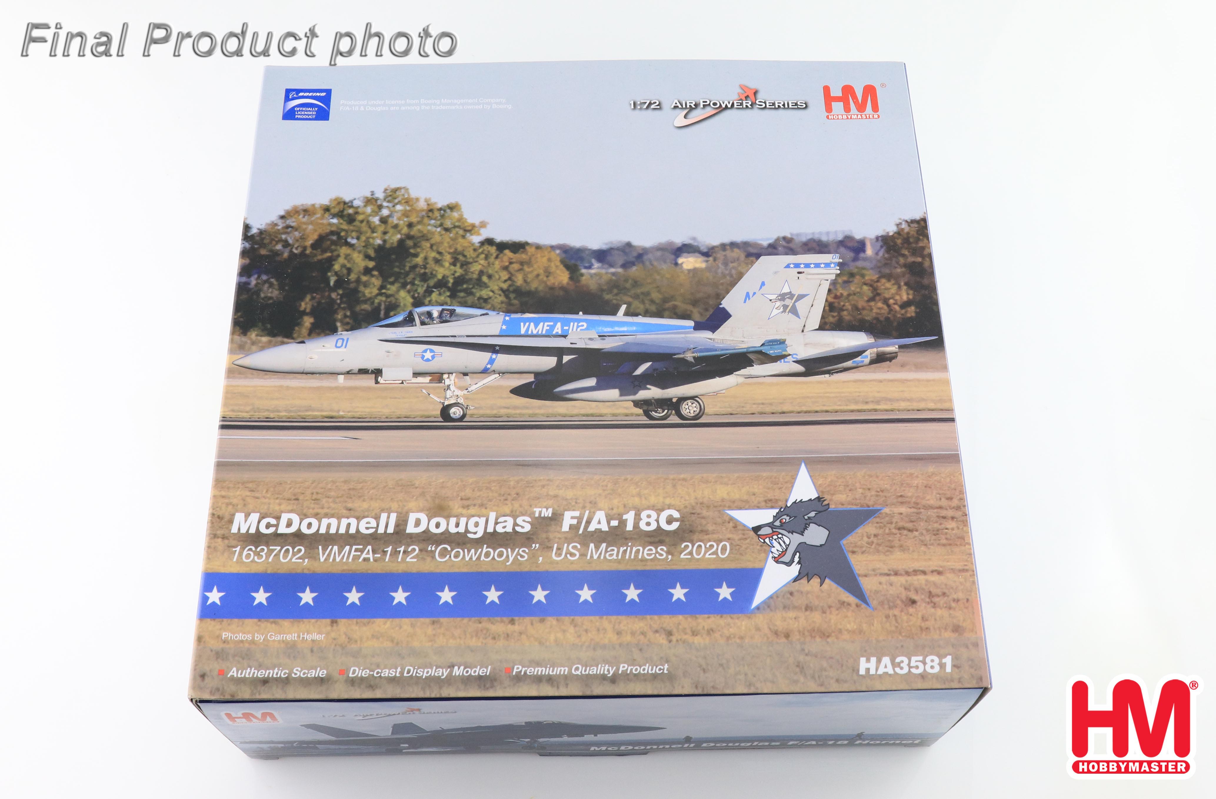 McDonnell Douglas F/A-18C 163702, VMFA-112 "Cowboys", US Marines, 2020