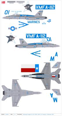 McDonnell Douglas F/A-18C 163702, VMFA-112 "Cowboys", US Marines, 2020