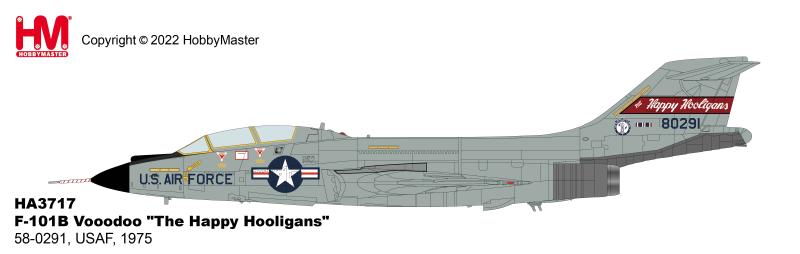 F-101B Vooodoo "The Happy Hooligans" 58-0291, USAF, 1975