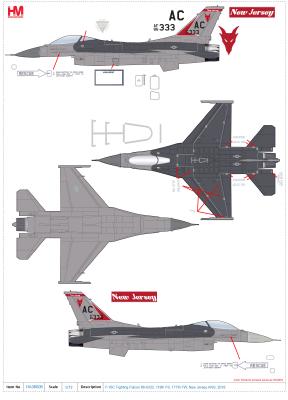 F-16C Fighting Falcon 86-0333, 119th FS, 177th FW, New Jersey ANG, 20116