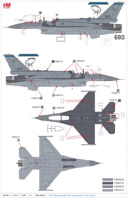 F-16D "Pitch Back 2022" 680, 145 Squadron, RSAF, Darwin