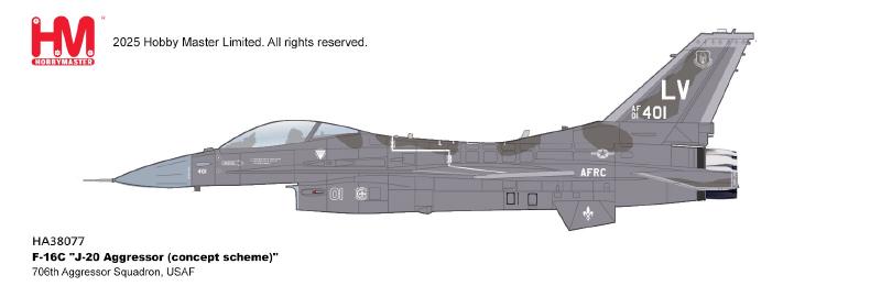 F-16C "J-20 Aggressor (concept scheme)" 706th Aggressor Squadron, USAF