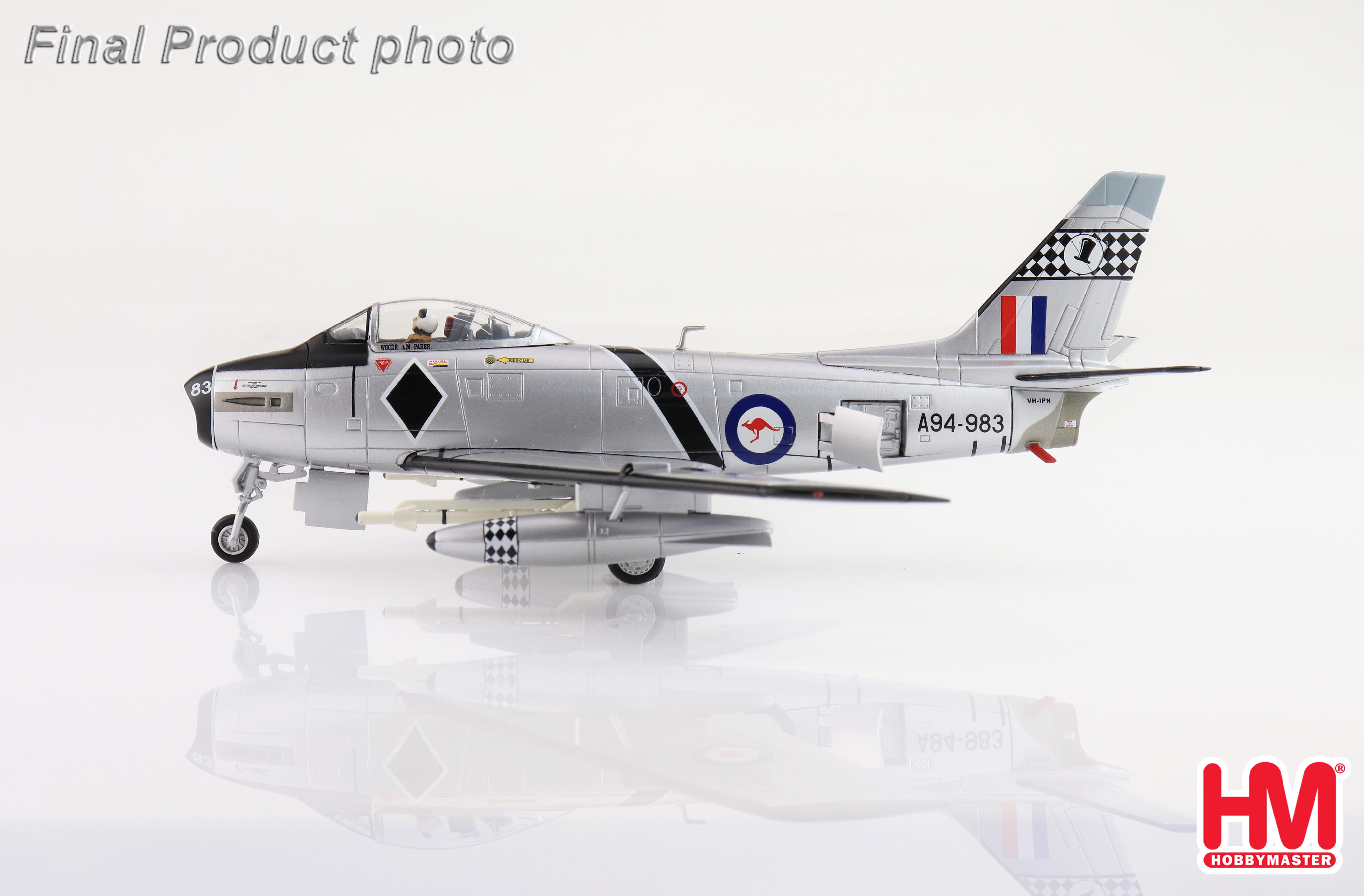 CAC Sabre Mk.32 A94-983, 75 Squadron "Black Diamonds", RAAF (with 2 x ...