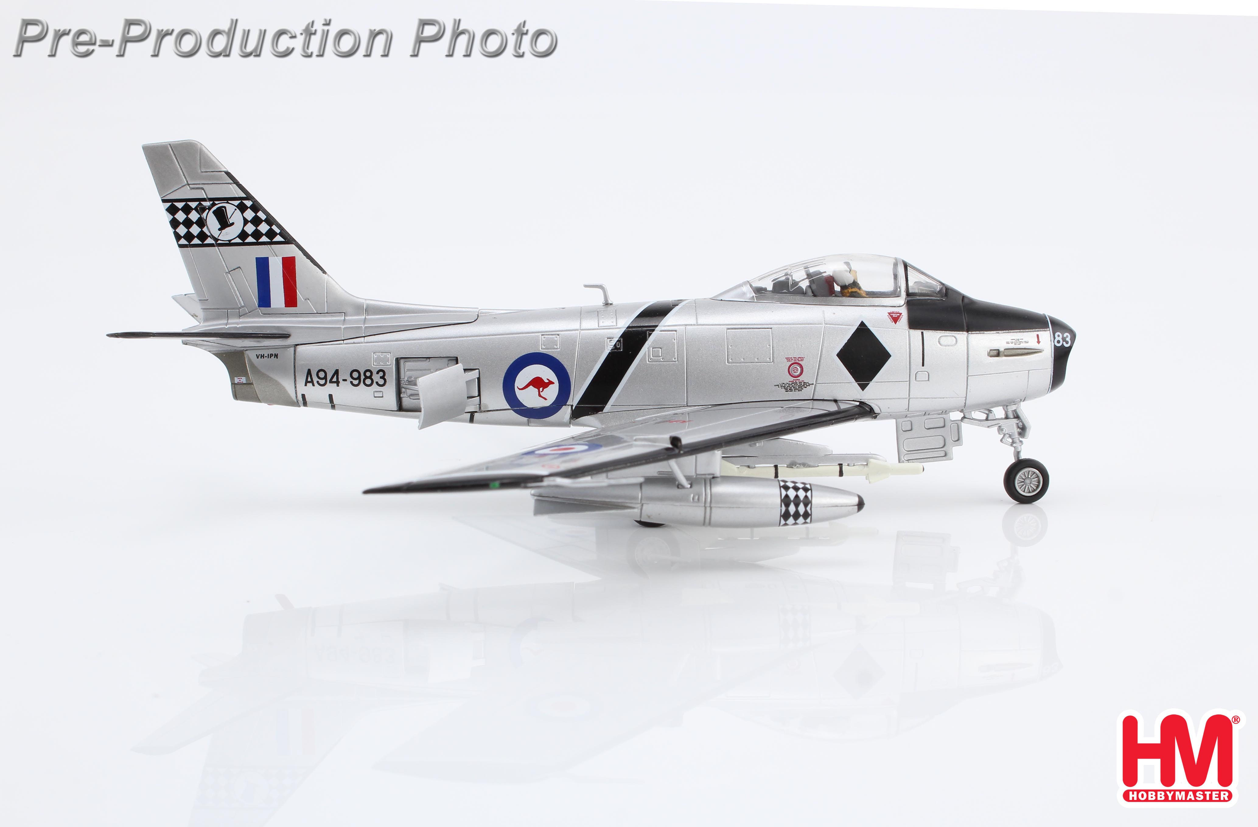 CAC Sabre Mk.32 A94-983, 75 Squadron "Black Diamonds", RAAF (with 2 x ...