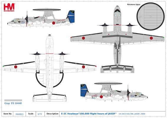 E-2C Hawkeye "100,000 flight hours of JASDF" 54-3457/161786, JASDF, 2009