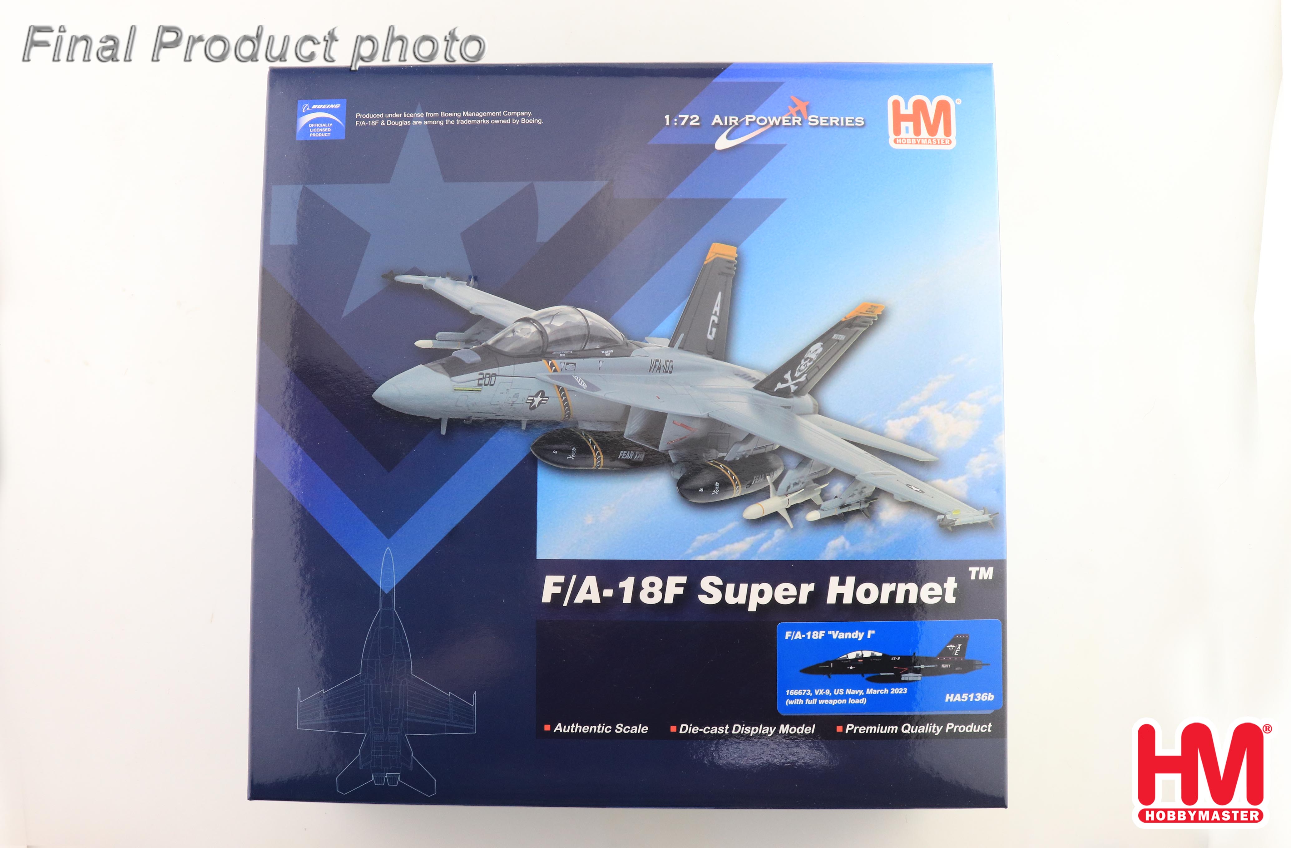 F/A-18F "Vandy I" 166673, VX-9, US Navy, March 2023 (with full weapon load)