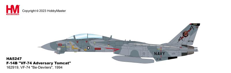 F-14B "VF-74 Adversary Tomcat" 162919, VF-74 "Be-Devilers", 1994