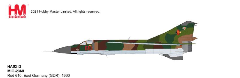 MiG-23ML Flogger Red 340, JG-9 "Heinrich Rau", East German Air Force ...