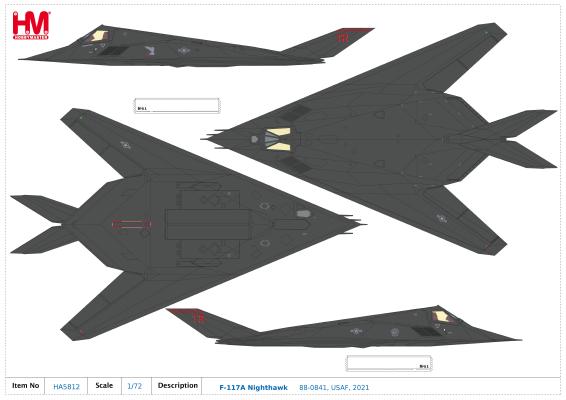 F-117A Nighthawk 88-0841, USAF, 2021