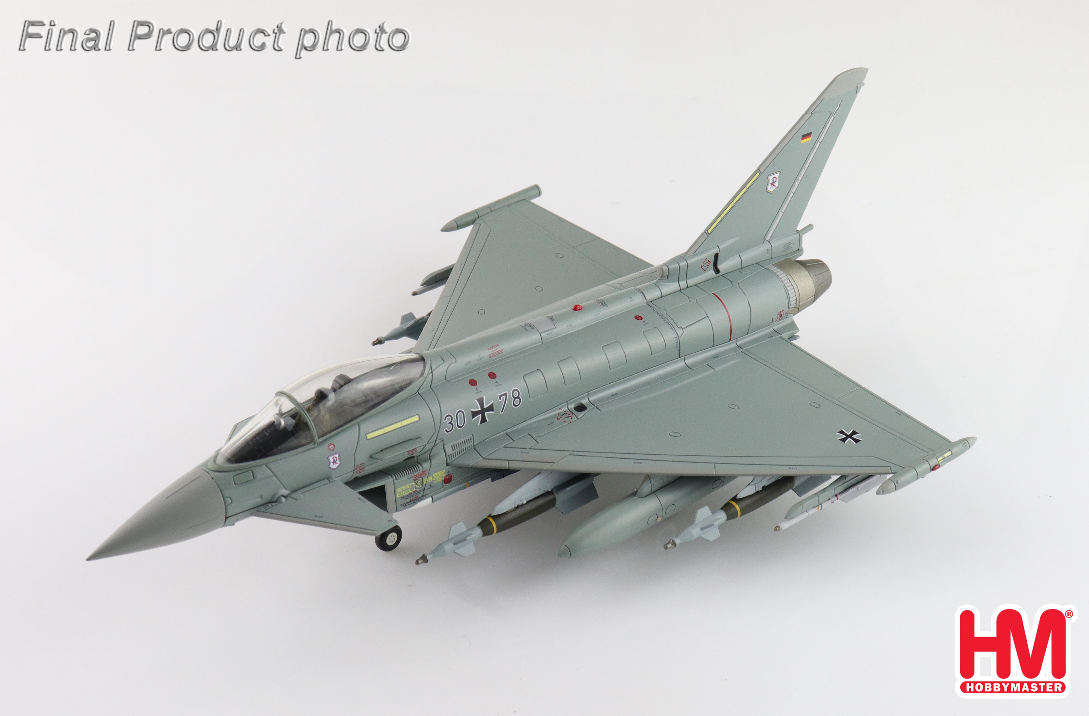 Eurofighter Typhoon 30+78, Luftwaffe, 2021 (with 4 x GBU-48)