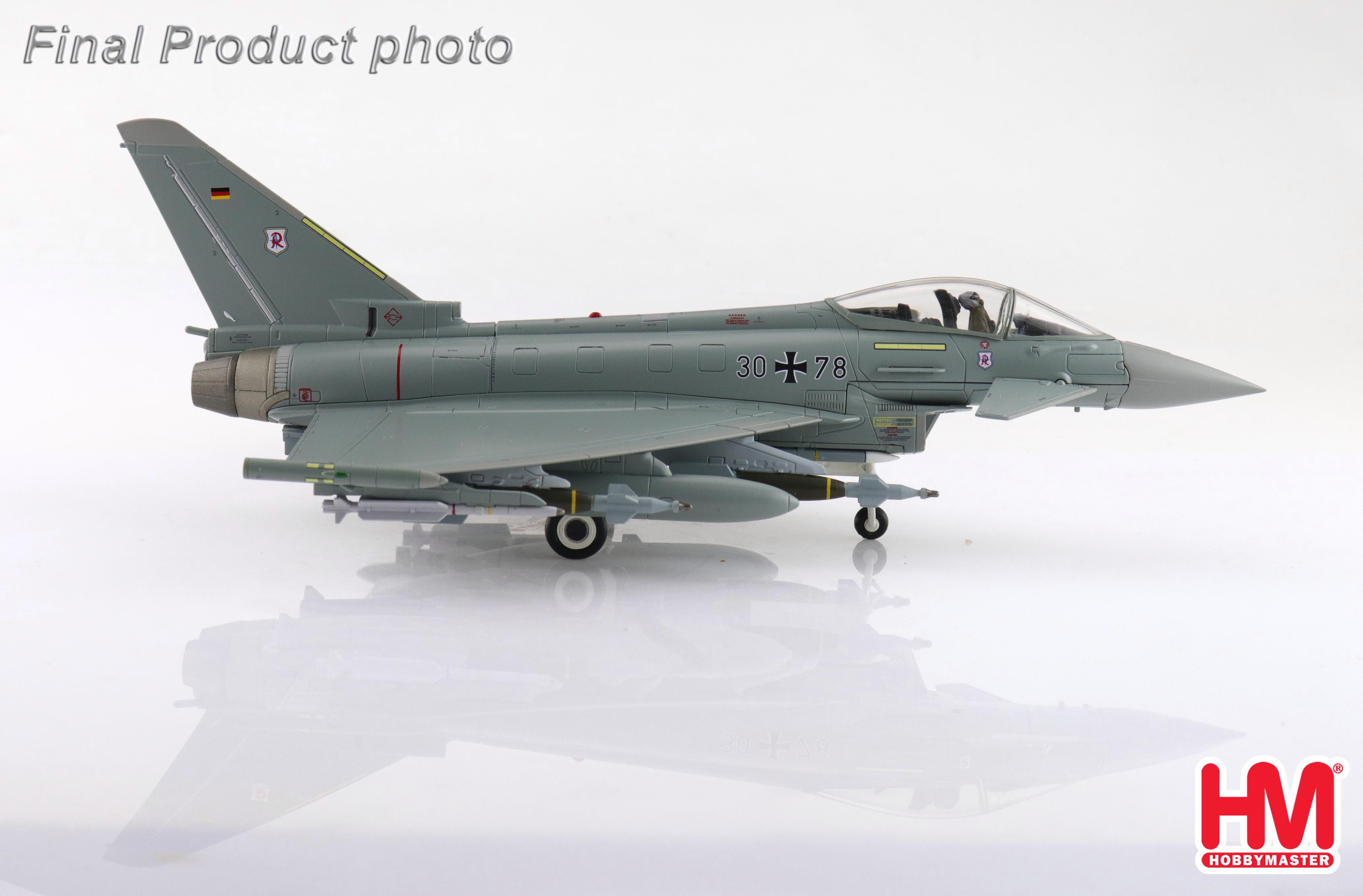 Eurofighter Typhoon 30+78, Luftwaffe, 2021 (with 4 x GBU-48)