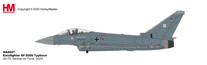 Eurofighter Typhoon 30+78, Luftwaffe, 2021 (with 4 x GBU-48)