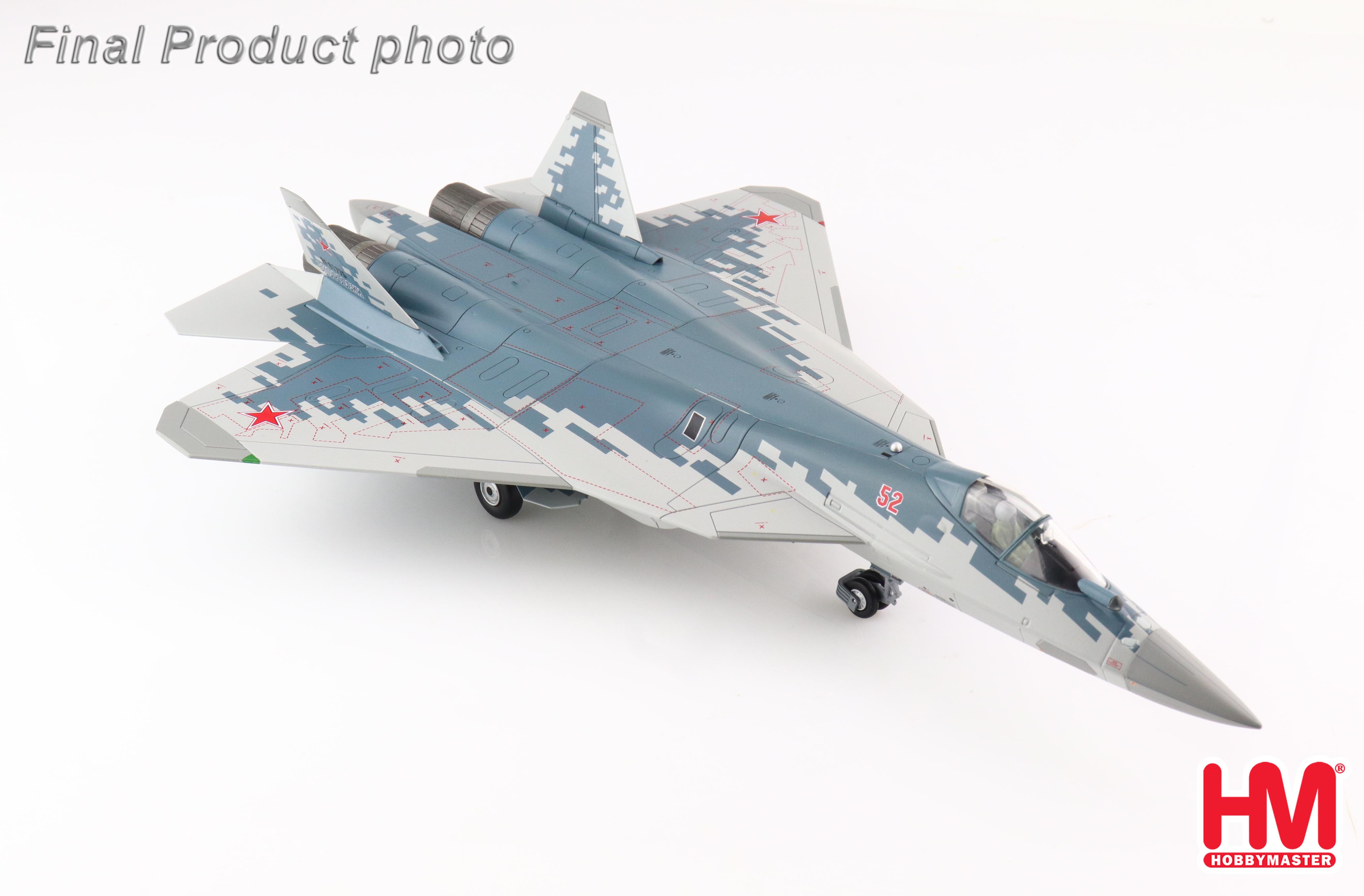 Su-57 Stealth Fighter Red 52, Russian Air Force, 2022 (with 4 x KH ...