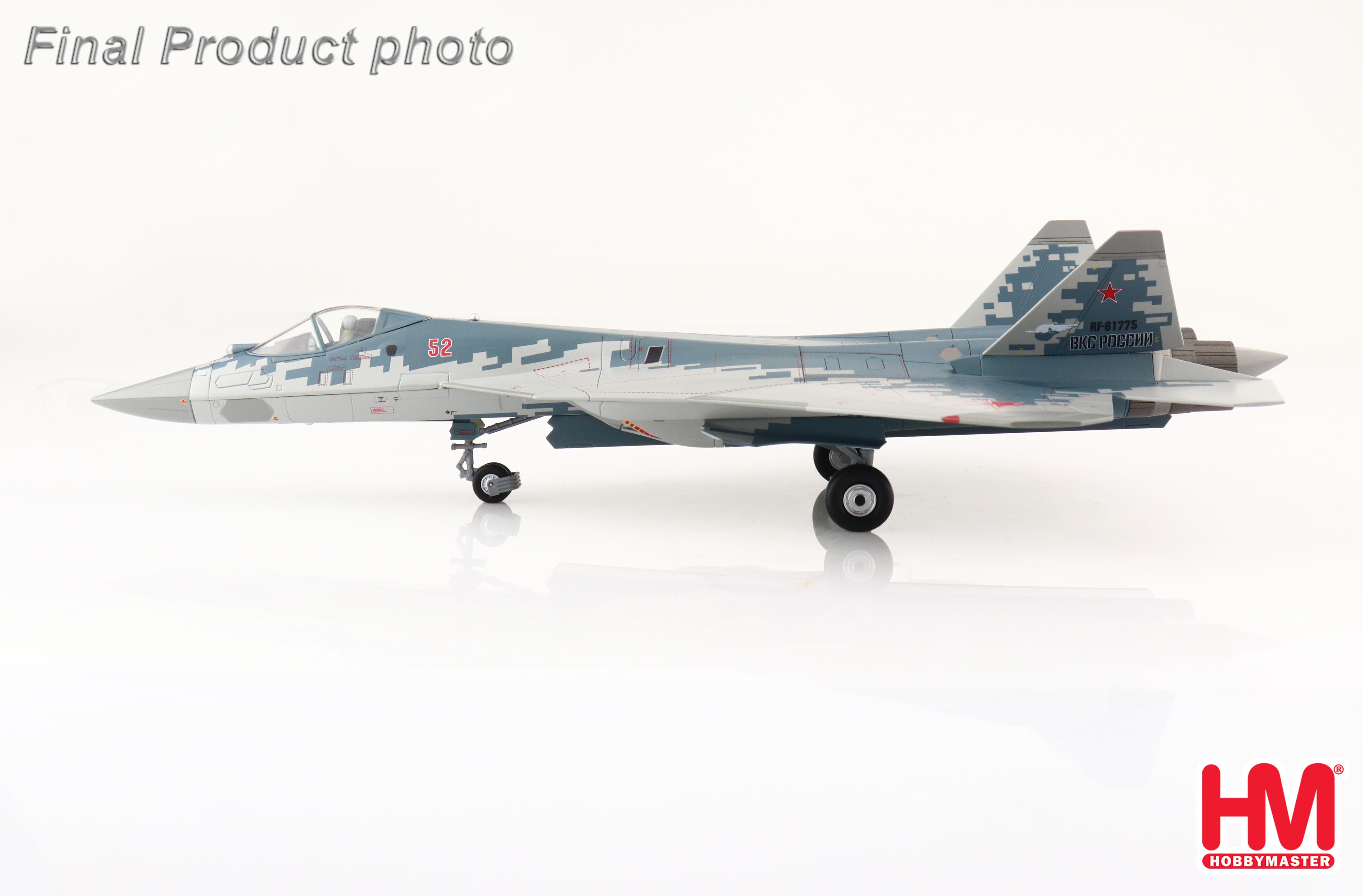 Su-57 Stealth Fighter Red 52, Russian Air Force, 2022 (with 4 x KH ...