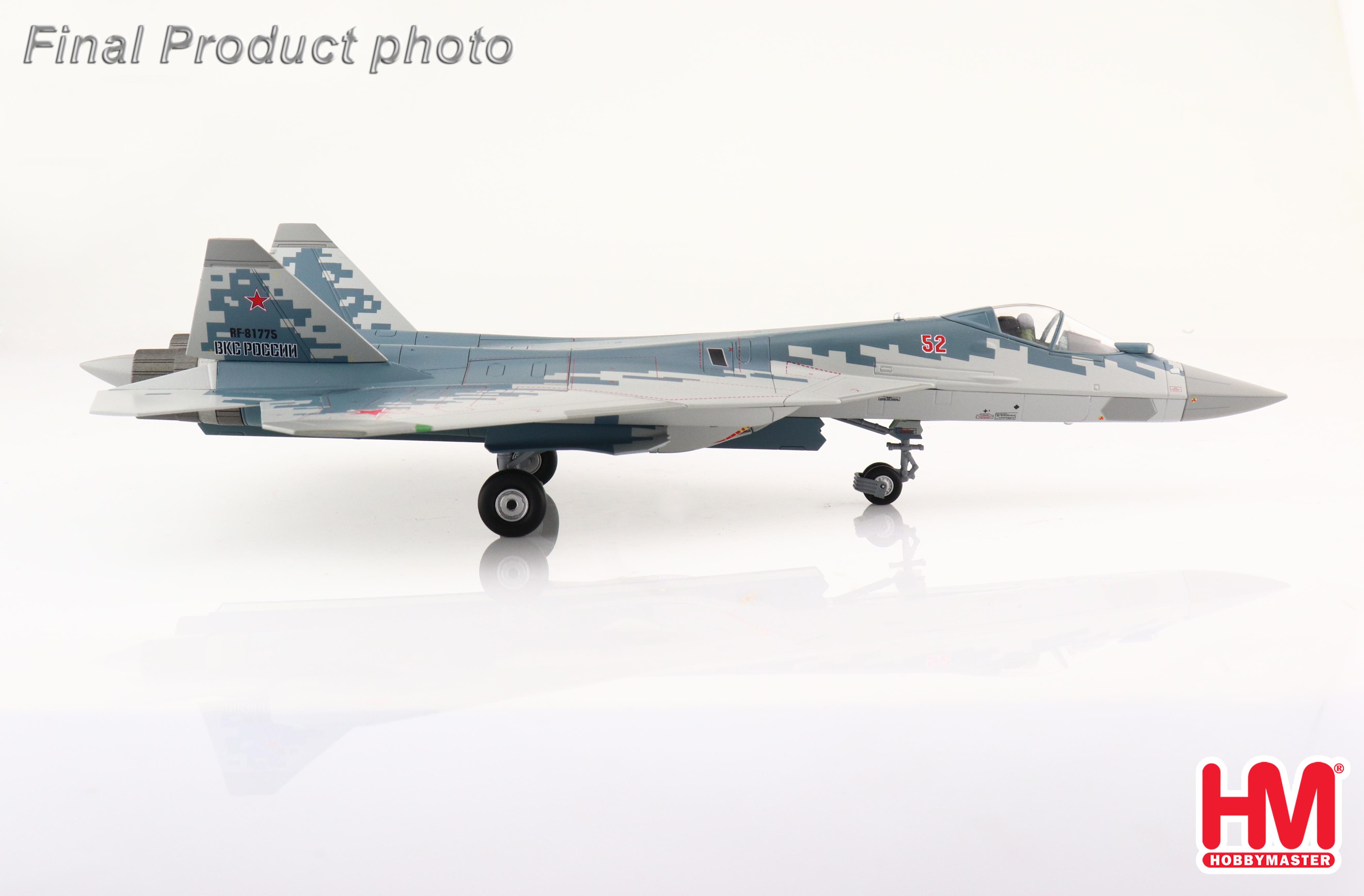 Su-57 Stealth Fighter Red 52, Russian Air Force, 2022 (with 4 x KH ...