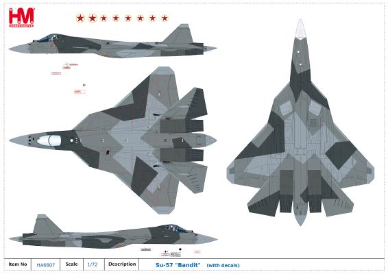 Su-57 "Bandit" (with decals)