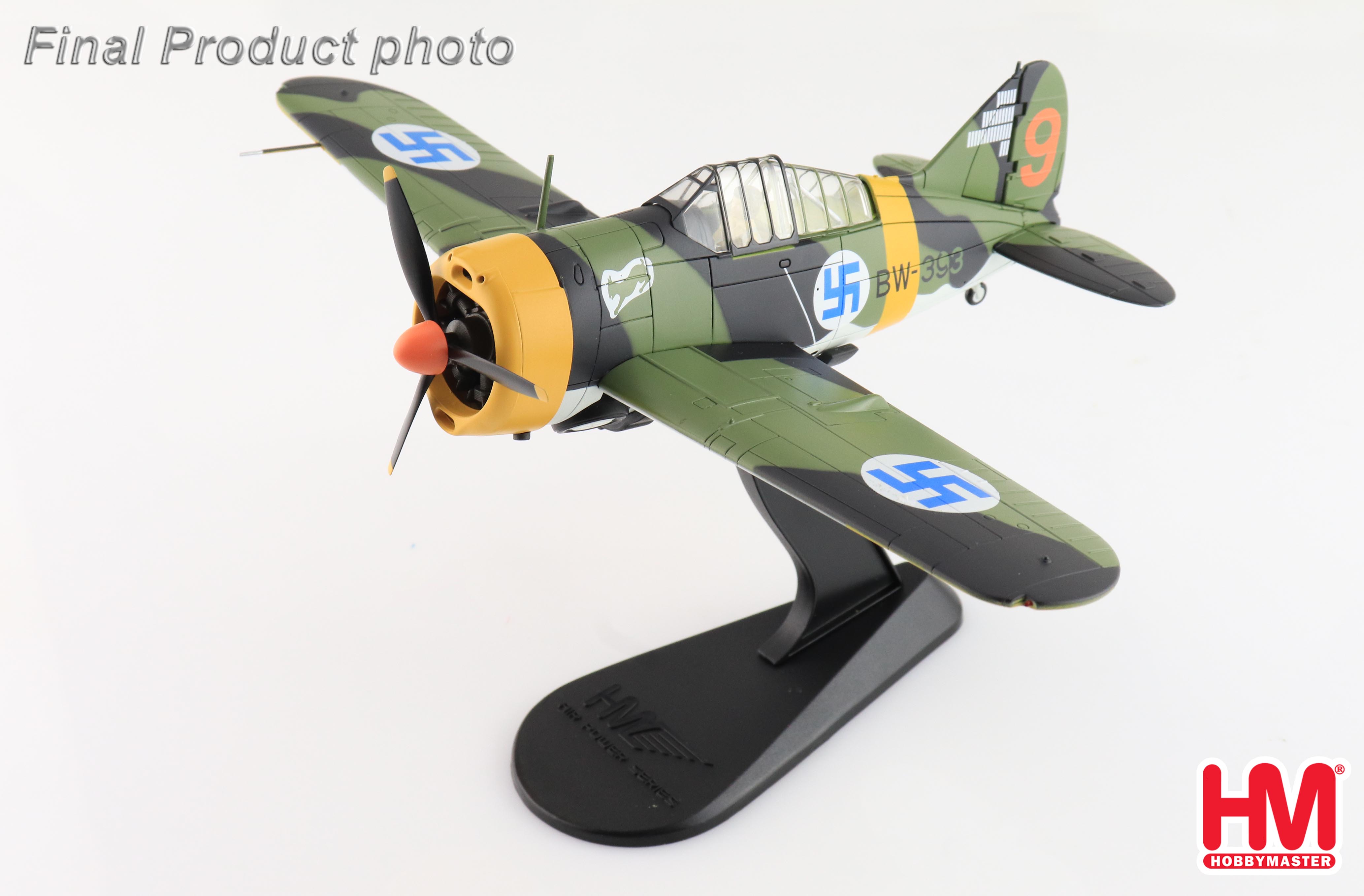 Brewster Model 239 "Buffalo" BW393, 3/LeLv 24, flown by 1st Lt Hans ...