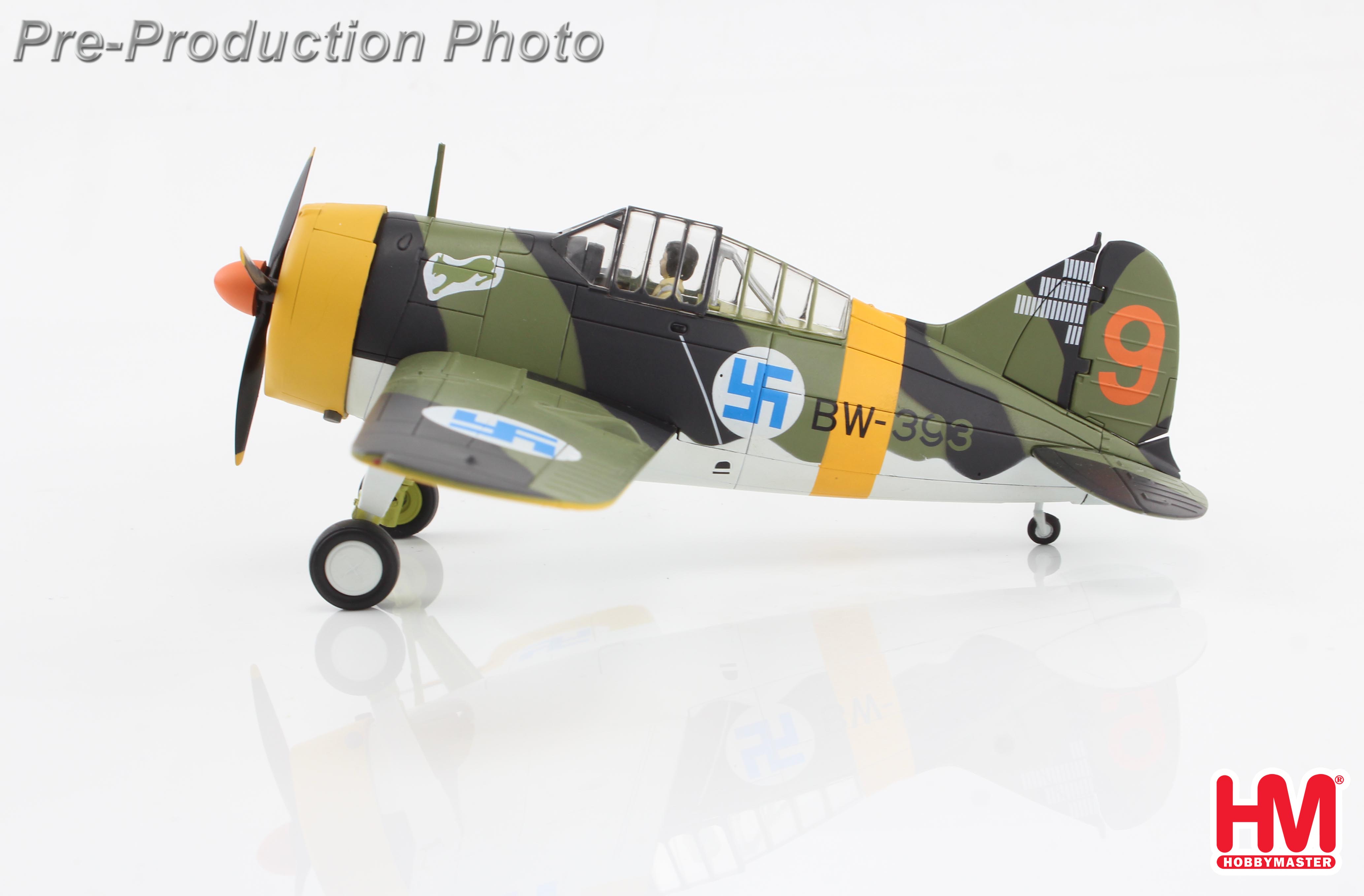 Brewster Model 239 "Buffalo" BW393, 3/LeLv 24, flown by 1st Lt Hans ...