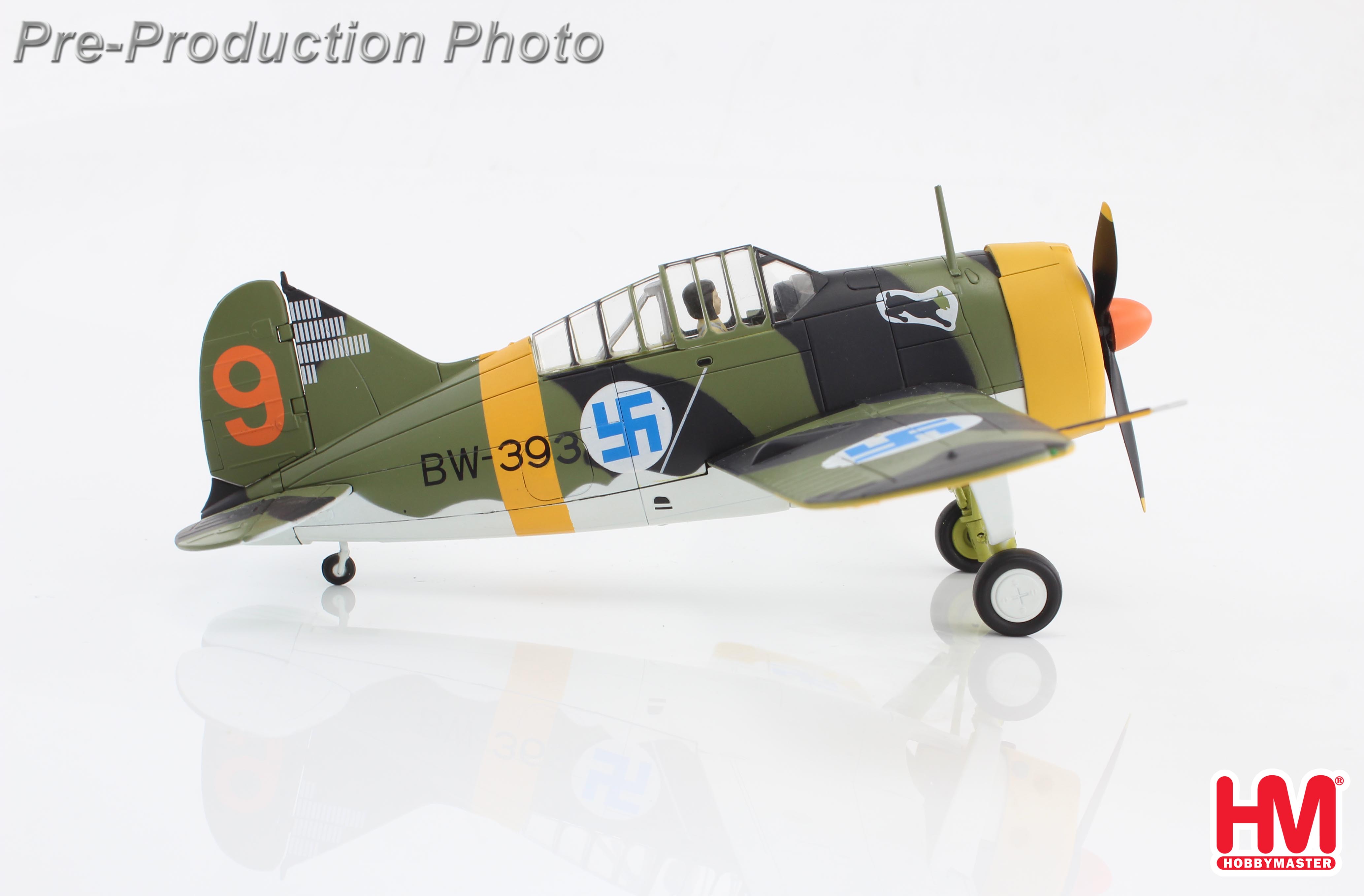 Brewster Model 239 "Buffalo" BW393, 3/LeLv 24, flown by 1st Lt Hans ...