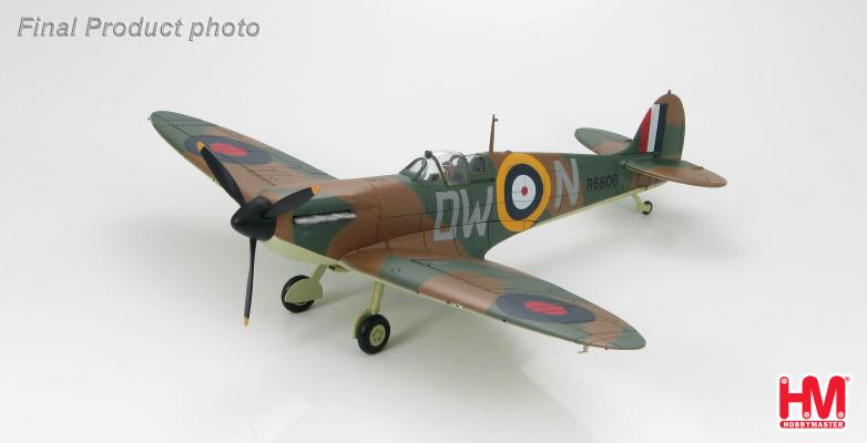 Supermarine Spitfire MK.IA RAF No. 610 Squadron R6806/DW-N, Lt. John Ellis