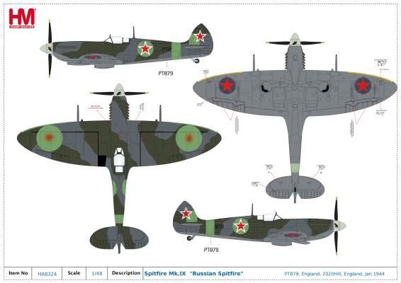 Spitfire Mk.IX "Russian Spitfire" PT879, England, 2020