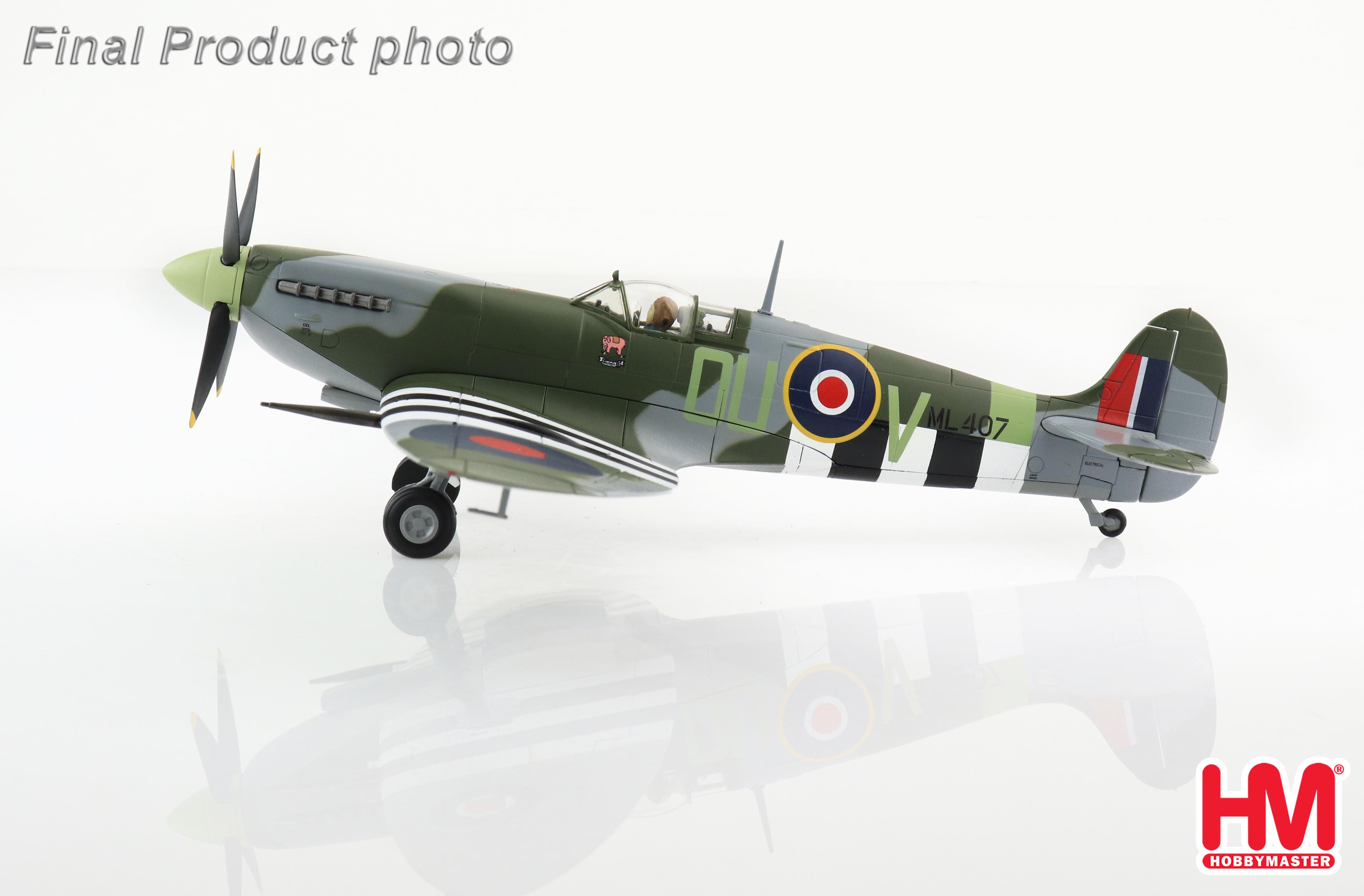 Spitfire Mk.IXe ML407, flown by F/O Johnnie Houlton, 485 (NZ) Squadron ...