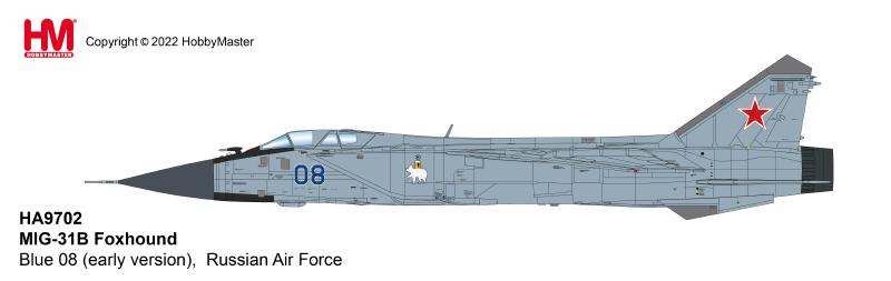 MIG-31B Foxhound Blue 08 (early version), Russian Air Force